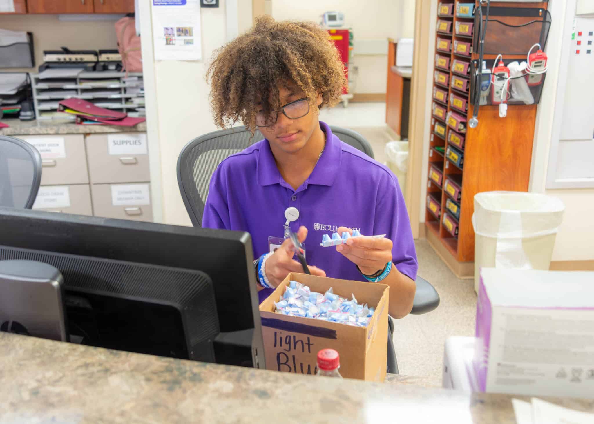 VolunTeens make special impact at ECU Health - ECU Health