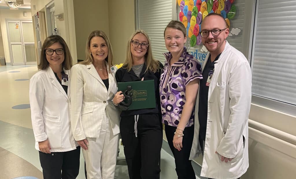 Reagan Crowe receives DAISY Award for exceptional and compassionate ...